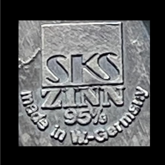Vintage | Wall Decor | Antique Sks Zinn Floral Wall Hanging Platew ...